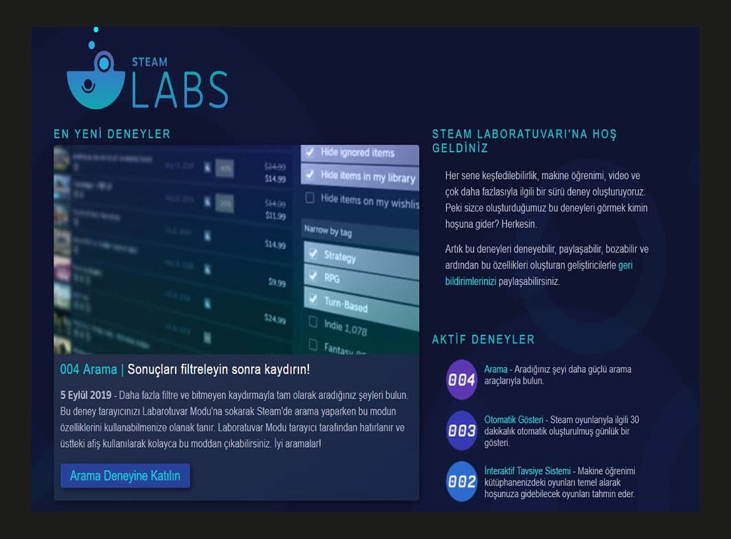 Steam Arama Sistemi Yenileniyor! | TeknolojiSeven.com